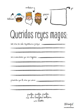 Escribir la carta a los Reyes Magos - El aula de papel Oxford