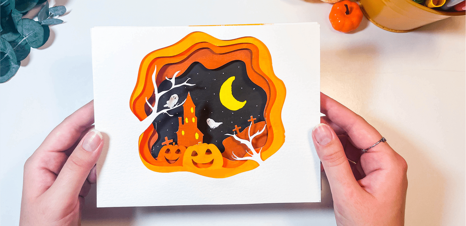 DIY Halloween: una postal en 3D para ponerte los pelos de punta